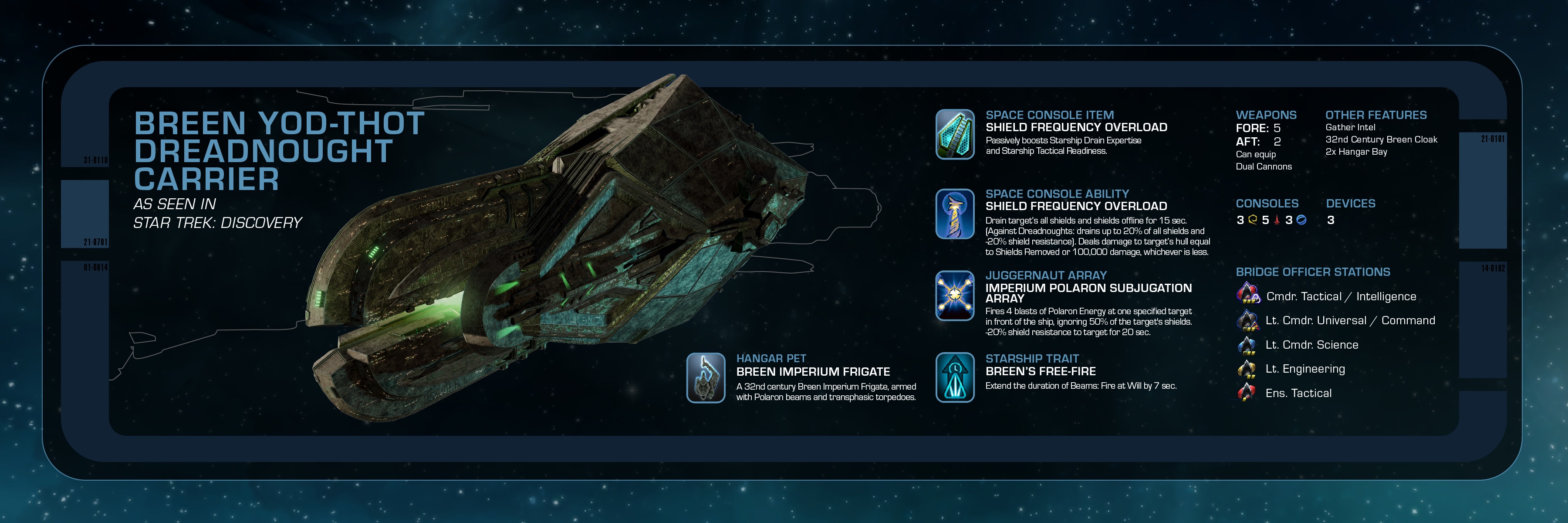 Command the Breen Yod-Thot Dreadnought Carrier