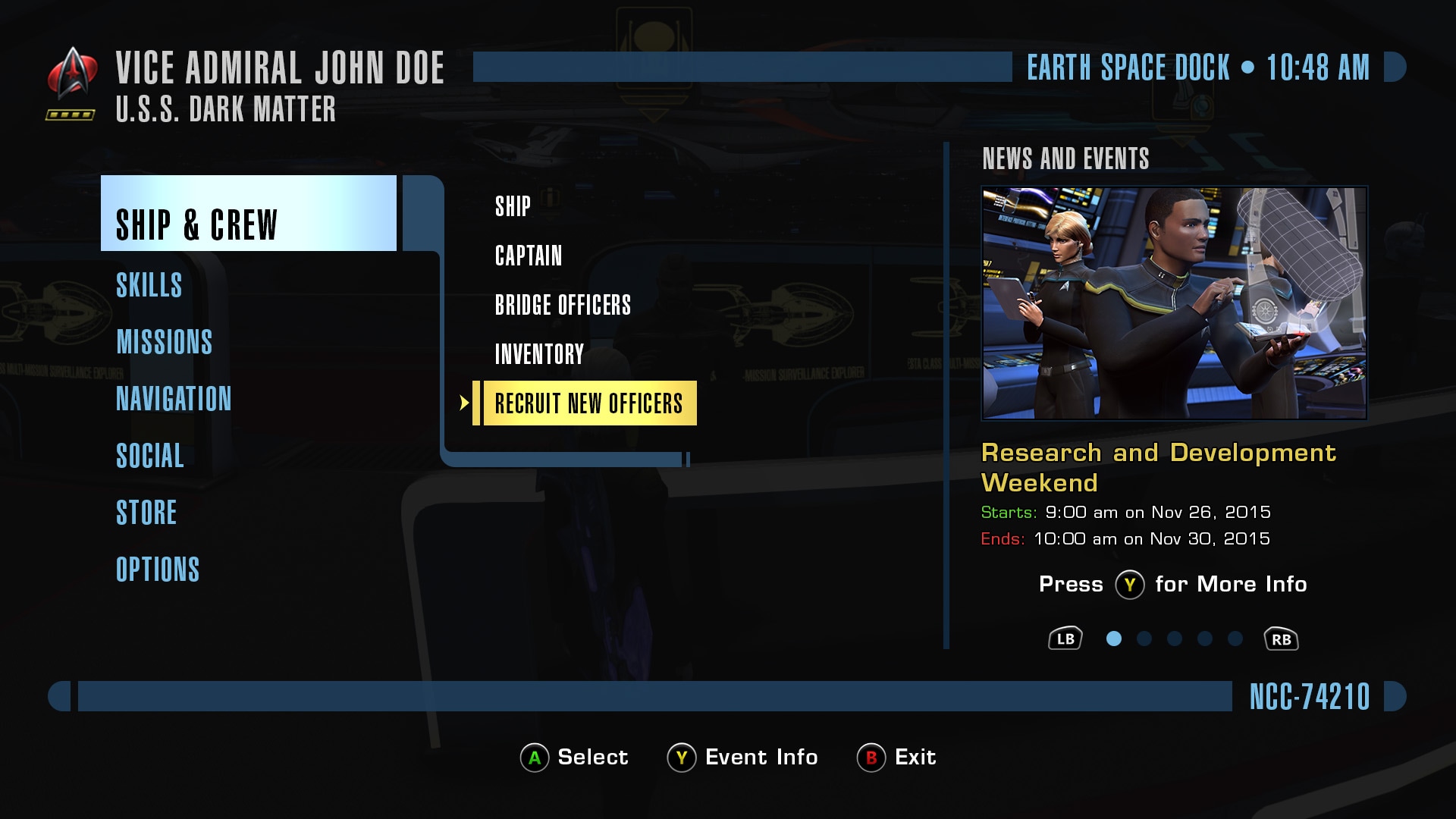 Star Trek Online: Console UI