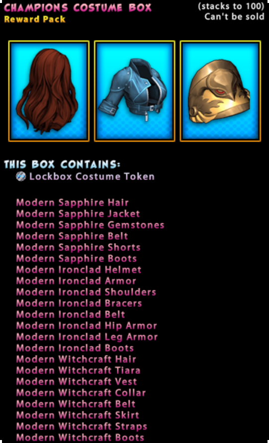 The Champions Lock Box!