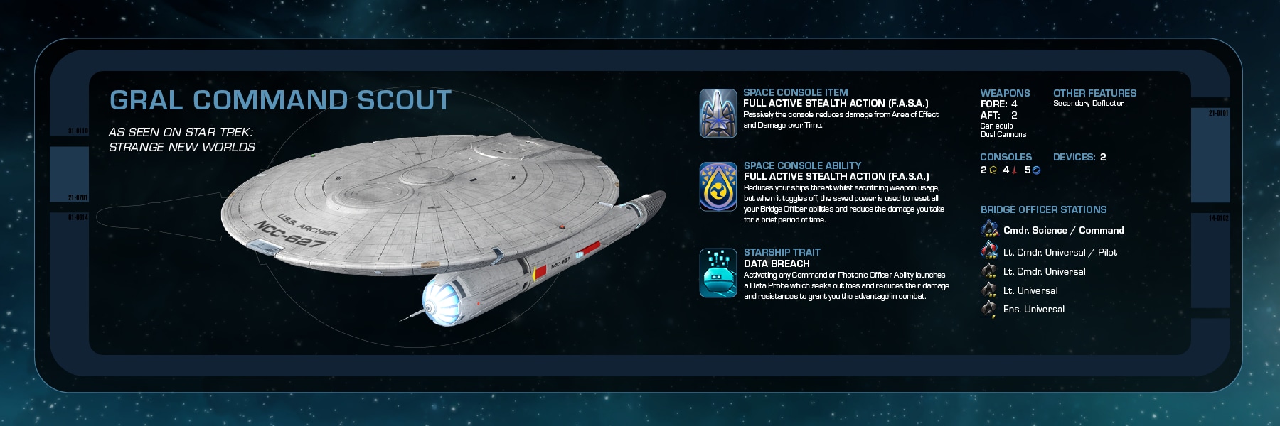 Command the Gral Class Command Scout!